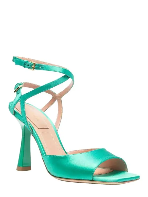 Alberta Ferretti 105mm Ankle-strap Sandals - Green
