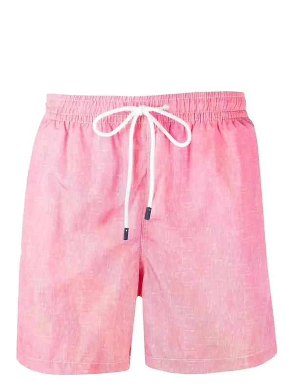 Fedeli Recycled Polyester Swim Shorts - Pink