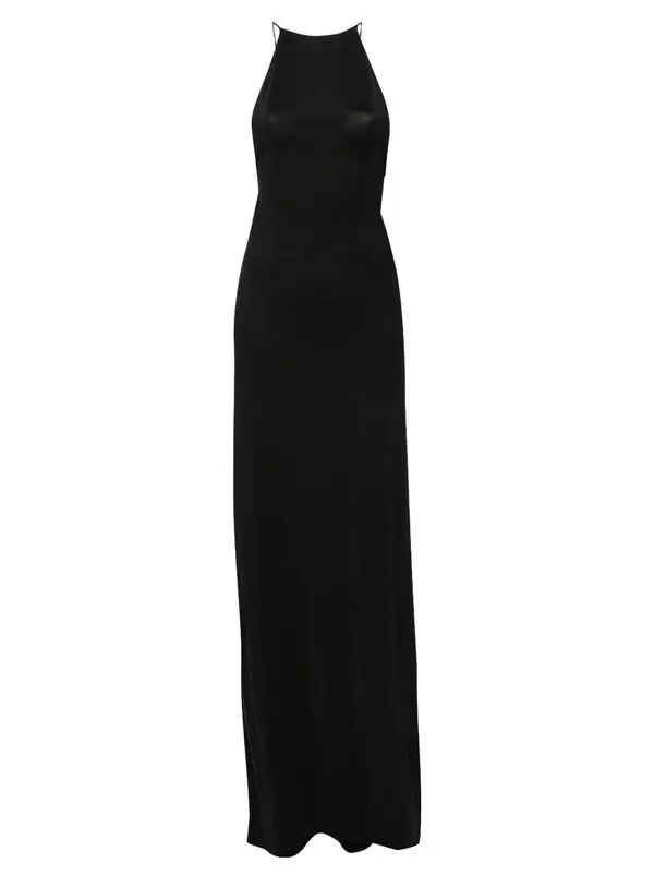 Coperni Stretch-jersey Halterneck Maxi Dress - Black