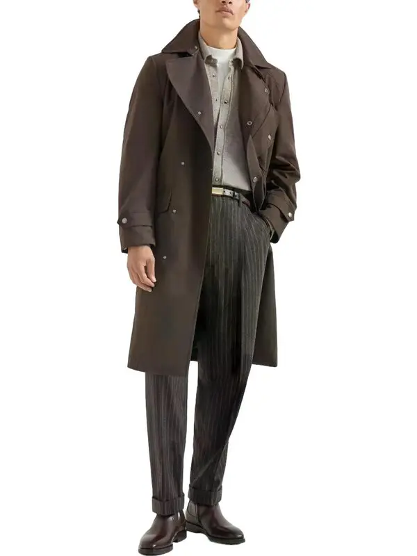 Brunello Cucinelli Virgin Wool, Cashmere And Silk Knit Shirt - Grey