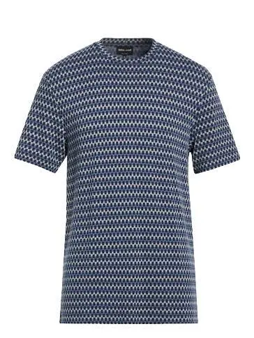 Giorgio Armani Geometric Print Crewneck Sweater - Blue