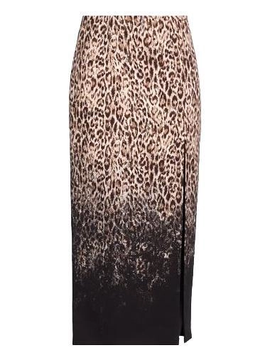 Just Cavalli Leopard Print Midi Skirt - Sand