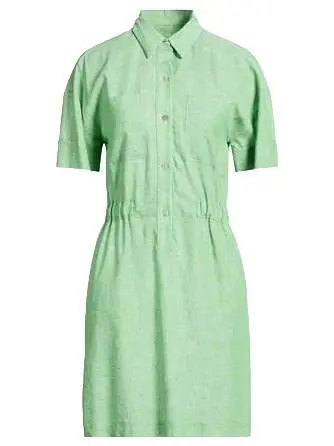 COMPAGNIA ITALIANA Mini Dress Linen & Cotton - Green