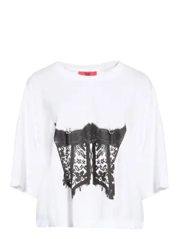 ANIYE BY Cotton T-shirt With Graphic Print - White