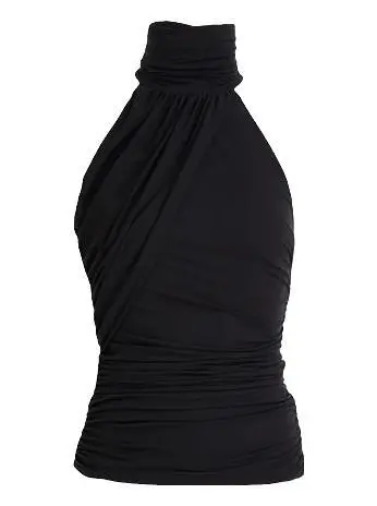 ANIYE BY Sleeveless Turtleneck Top - Black