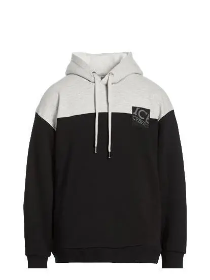 Iceberg Two-tone Cotton And Polyester Hooded Sweatshirt - Black