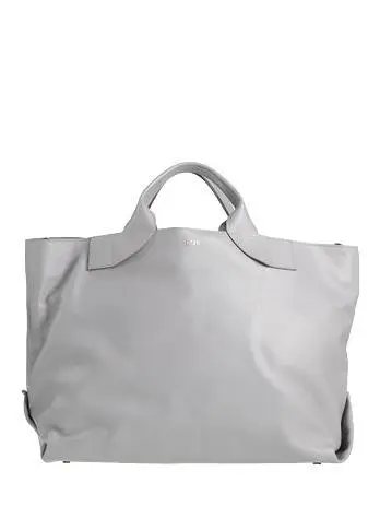 N°21 Maxi Shopper Bag In Pebbled Leather - Grey