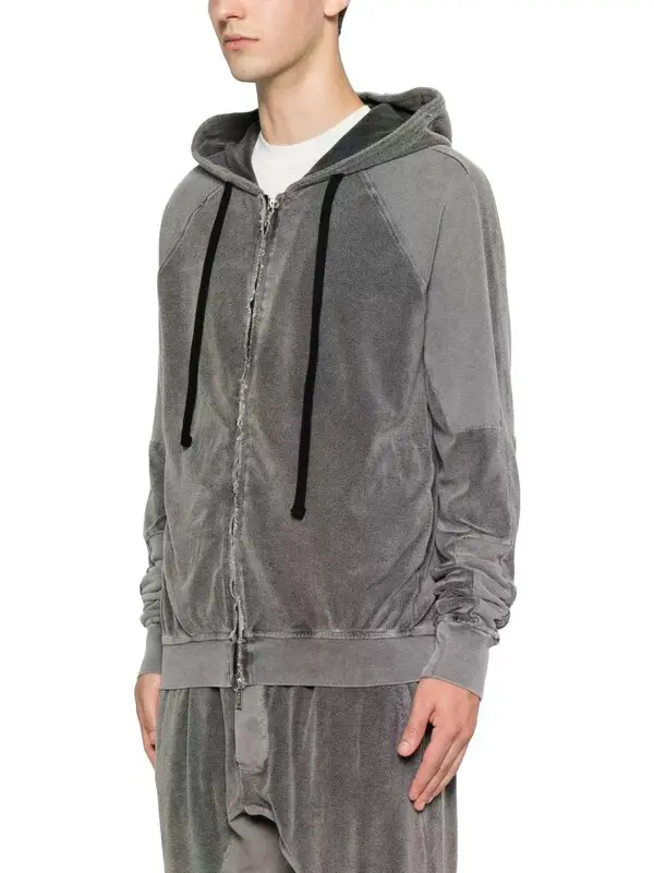 THOM KROM Terry Cloth Hoodie - Grey