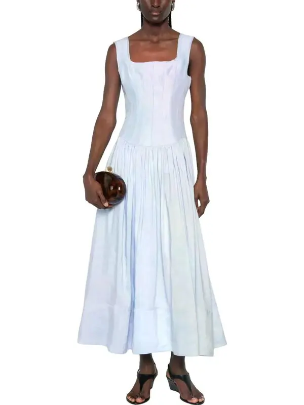 Aje Spirelle Panelled Midi Dress - Blue