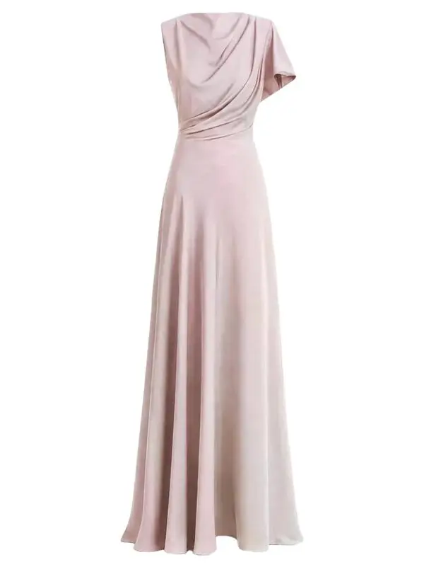 GEMY MAALOUF Draped Cut-out Dress - Pink