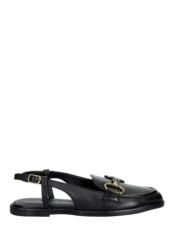 Marc O'polo Horsebit Slingback Loafers - Black