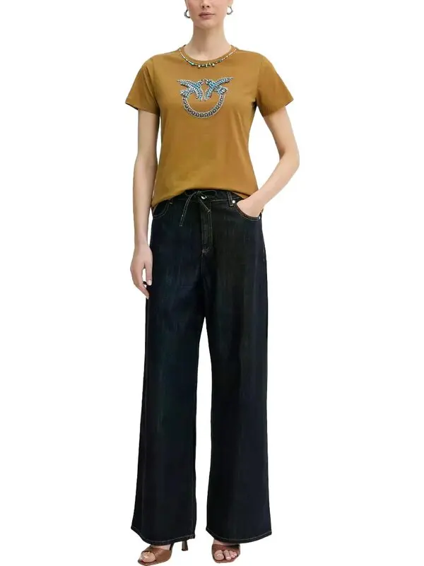 TRUSSARDI Drawstring Wide-leg Jeans - Blue