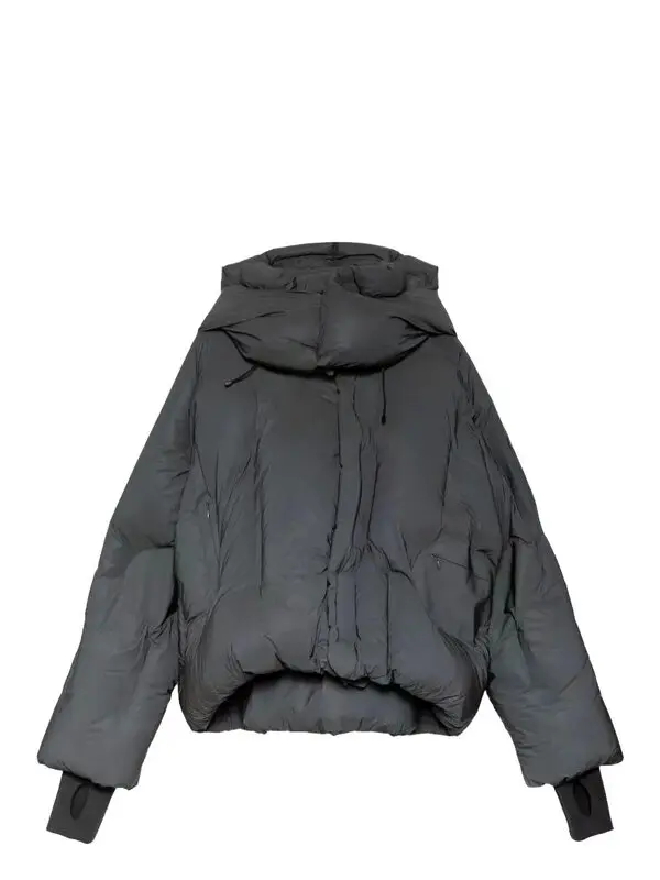 DINGYUN ZHANG Padded Hooded Down Jacket - Grey
