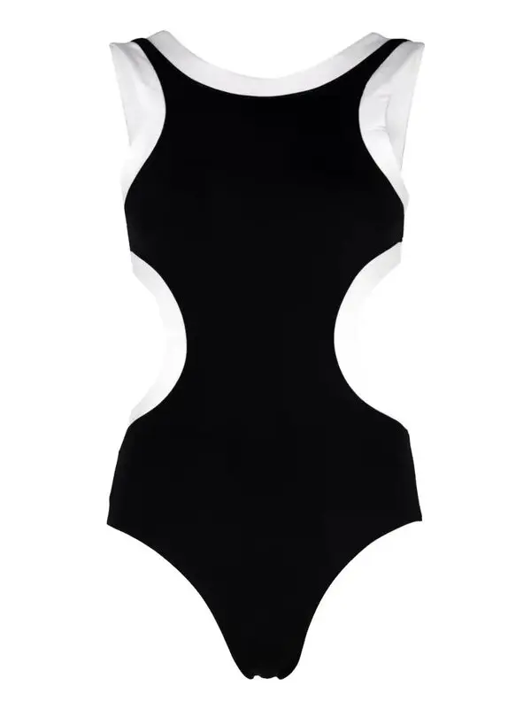 Staud Dolce Cut-out One-piece Swimsuit - Black