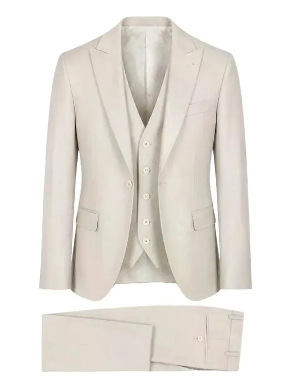 RAMON SANJURJO Peak-lapel Suit Set - Neutrals