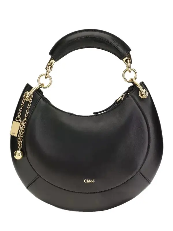 Chloé Marcie Logo-print Shoulder Bag - Black