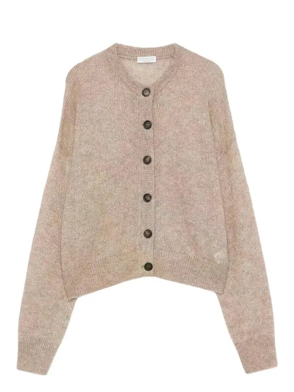 Brunello Cucinelli Sheer Knit Button-up Cardigan - Neutrals