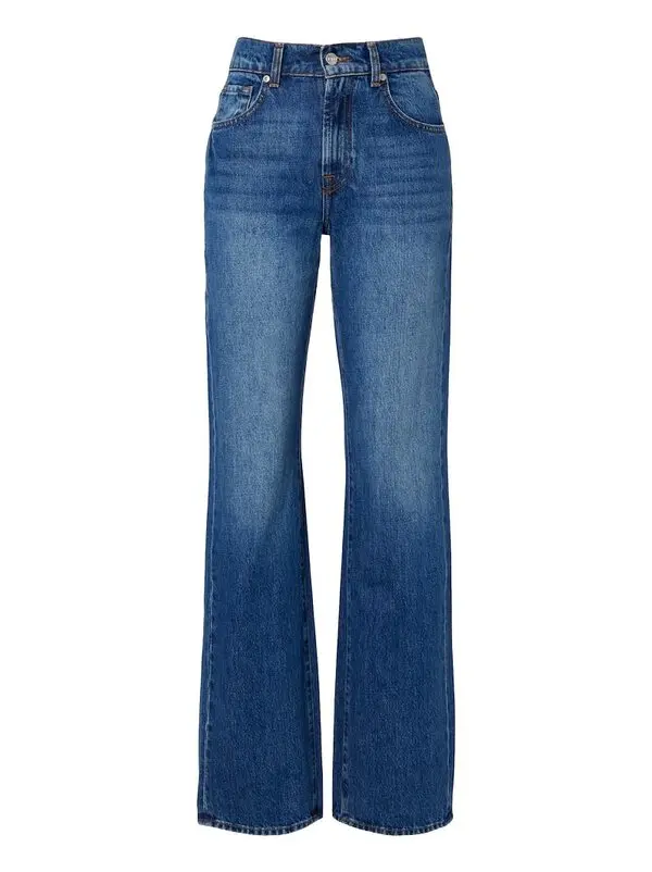 7 For All Mankind Tess Straight Jeans - Blue