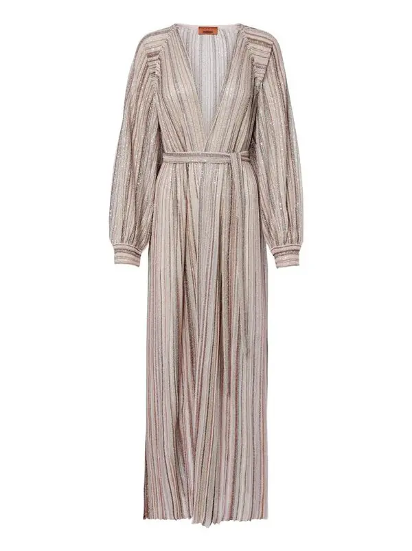 Missoni Striped Lamé Wrap Cardigan - Multicoloured