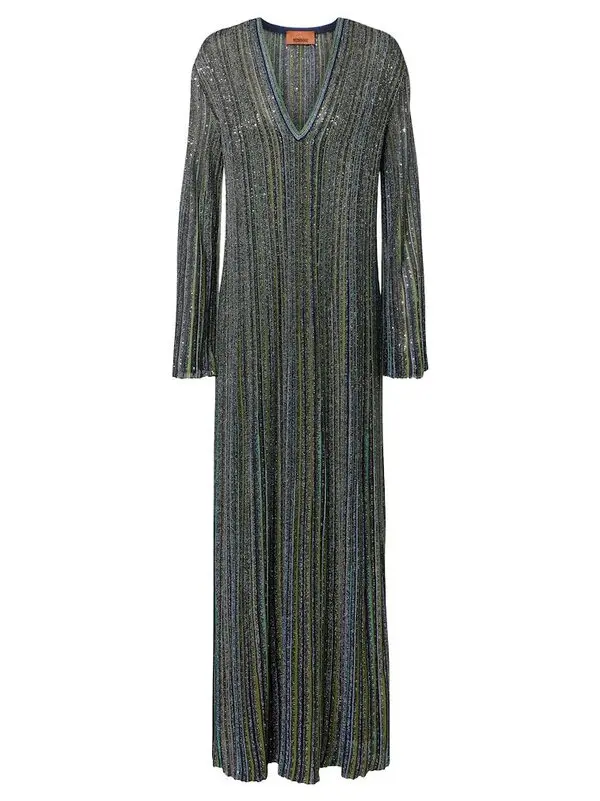 Missoni Striped Lamé Gown - Multicoloured