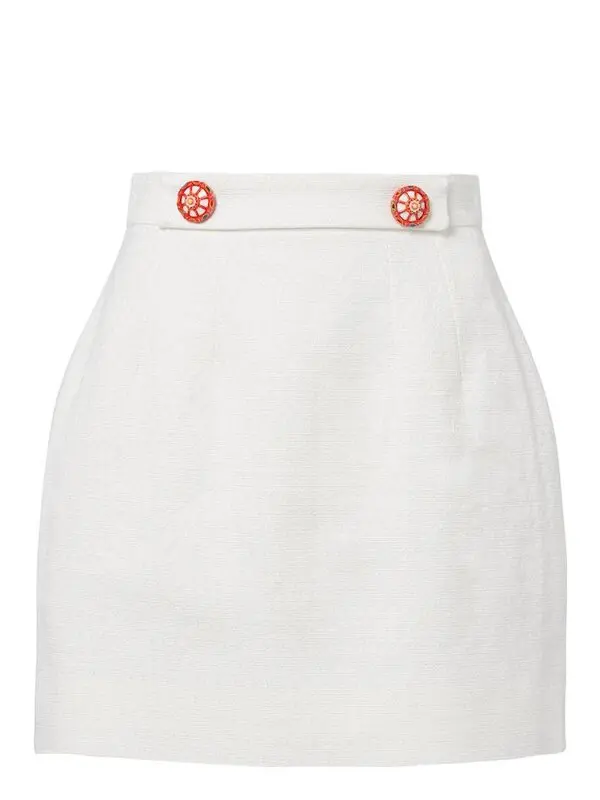 Dolce & Gabbana Carretto Mini Skirt - White