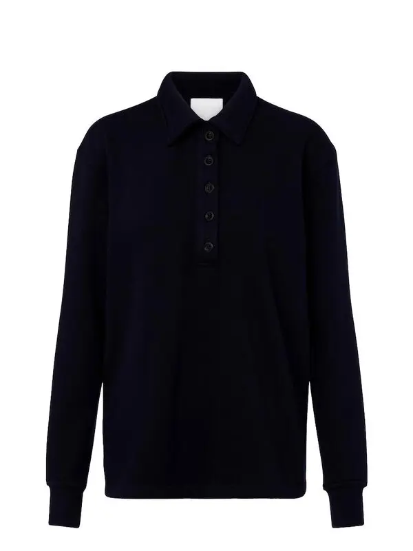 Citizens Of Humanity Vintage Fleece Polo Sweater - Blue