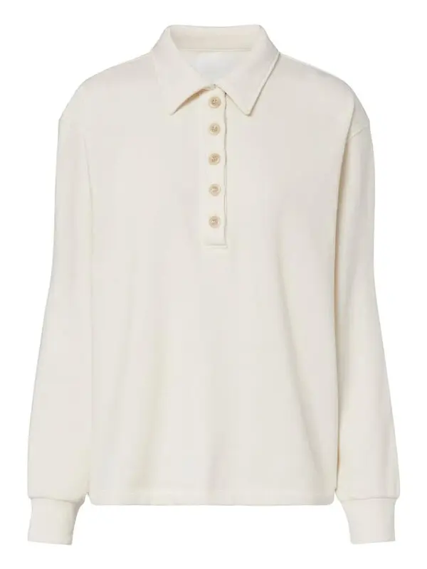 Citizens Of Humanity Vintage Fleece Polo Sweater - White