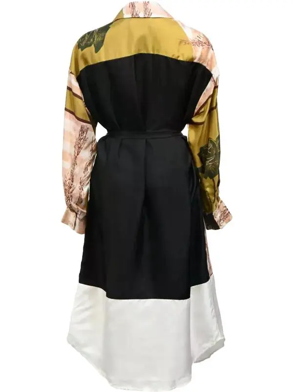 Rachel Comey Multicolor Silk Graphic Print Shirtdress - Black