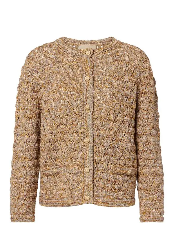 Valentino Garavani Open-knit Cardigan - Beige