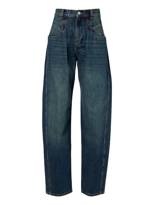 Isabel Marant Étoile Lishaga Barrel-leg Jeans In Faded - Blue