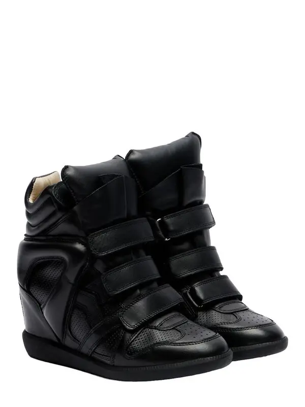 Isabel Marant Étoile Bekett Leather Sneakers - Black