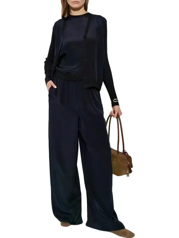 Max Mara Ninfee Silk-blend Cardigan - Blue