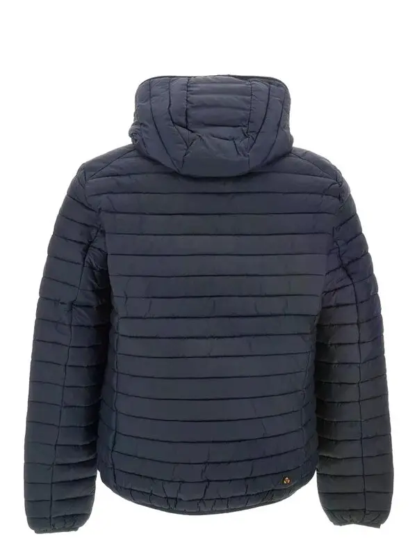 SAVE THE DUCK Hooded Quilted Jacket - Blue