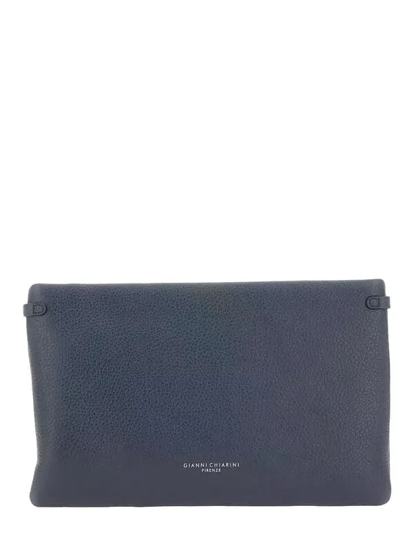 GIANNI CHIARINI Hermy Leather Clutch Bag - Blue