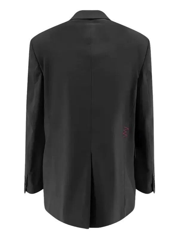 AMARANTO Single-breasted Two-button Blazer - Black