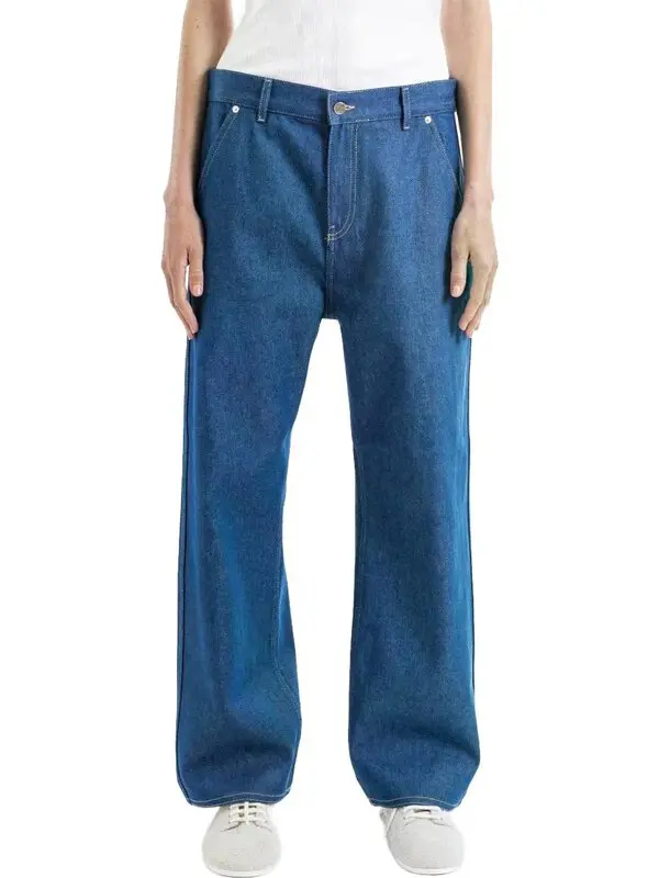 Sofie D'hoore Contrast Stitching Jeans - Blue