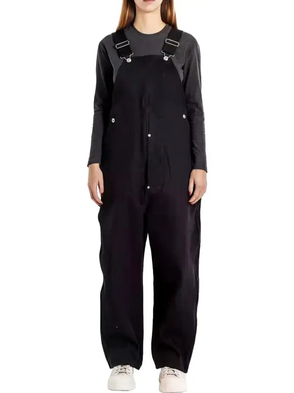 TUKI Type Wide-leg Dungarees - Black