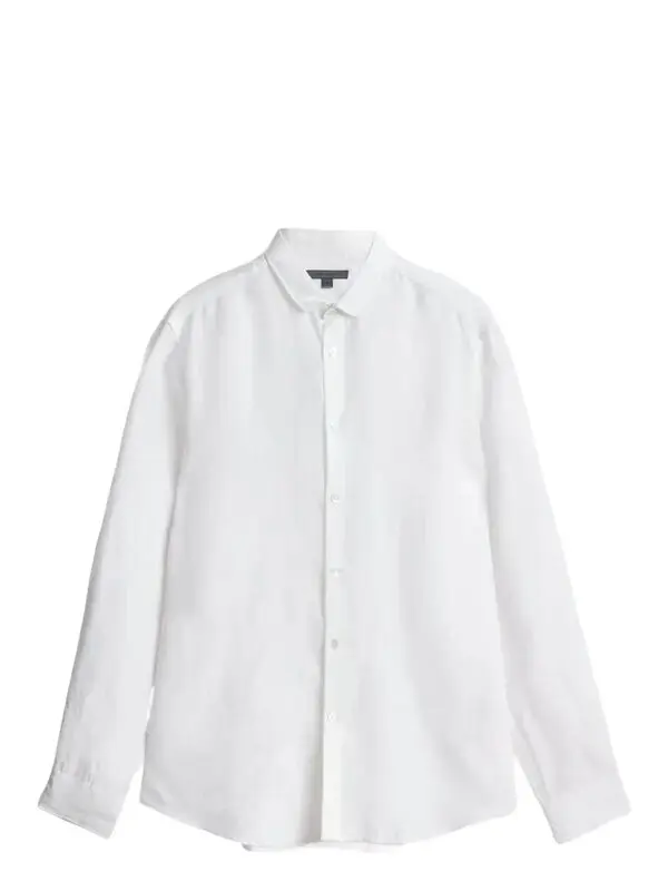 John Varvatos Orchard Club-collar Long-sleeve Shirt - White