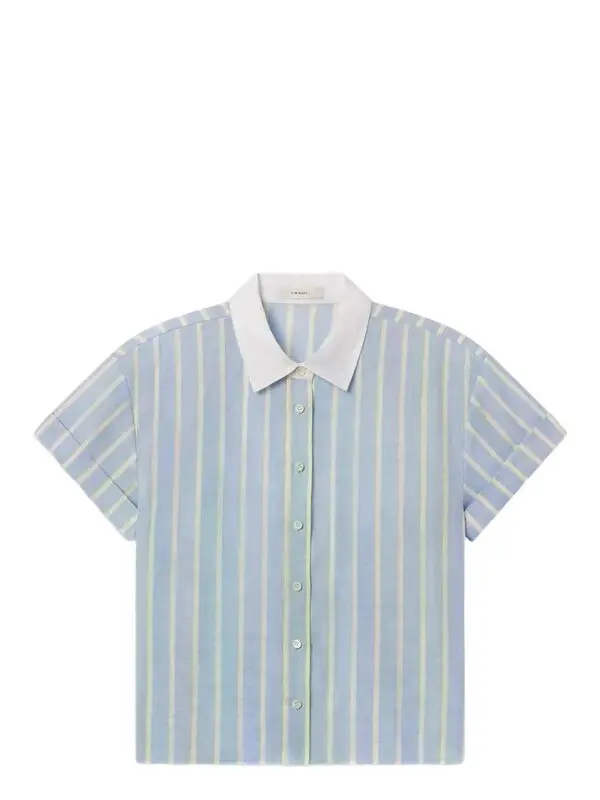 FRAME Boardwalk Striped Shirt - Blue
