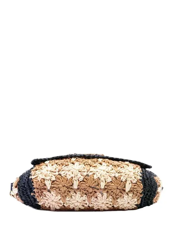 Gucci Gg Marmont Raffia Crossbody Bag - Neutrals