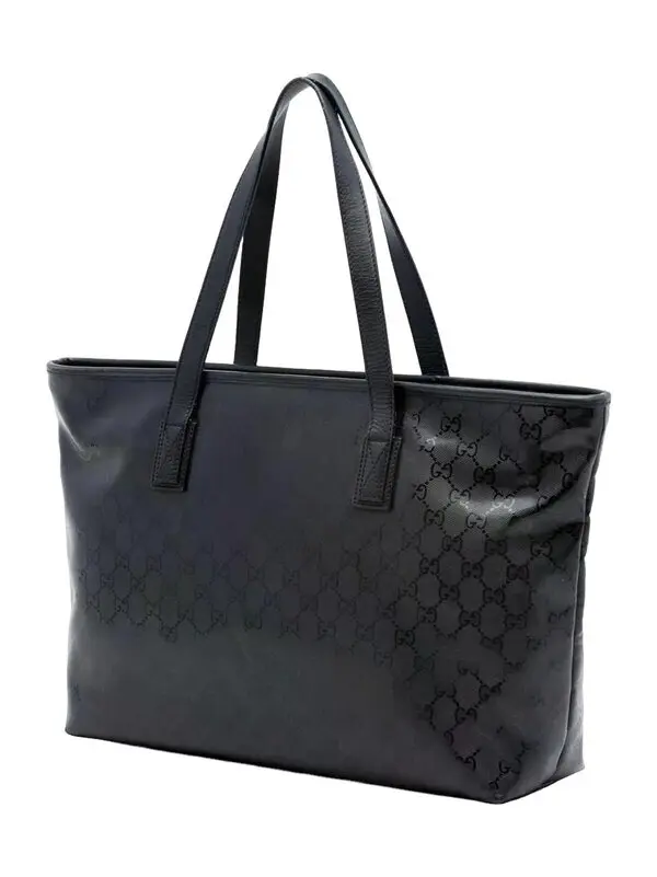 Gucci Medium Gg Imprimé Tote Bag - Black