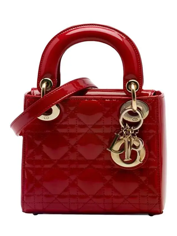Dior Mini Lady Satchel - Red
