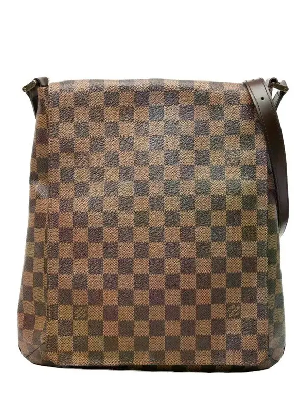 LOUIS VUITTON Damier Ebene Musette Salsa Gm Crossbody Bag - Brown