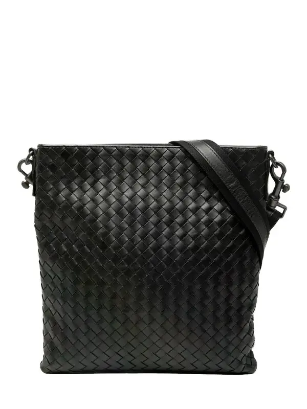 Bottega Veneta Nappa Intrecciato Vn Crossbody Bag - Black