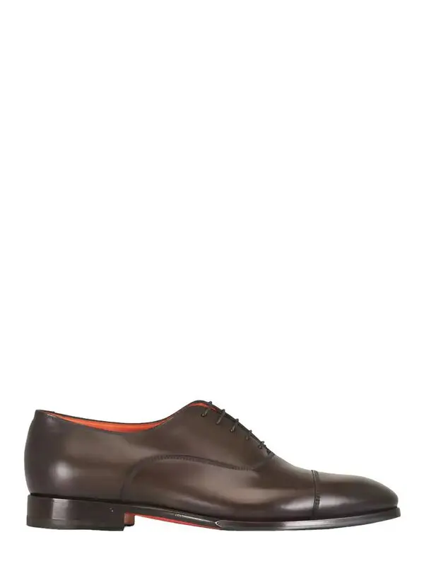 Santoni Cap-toe Lace-up Shoes - Brown