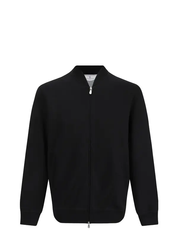 Brunello Cucinelli Zip-up Sweatshirt - Black