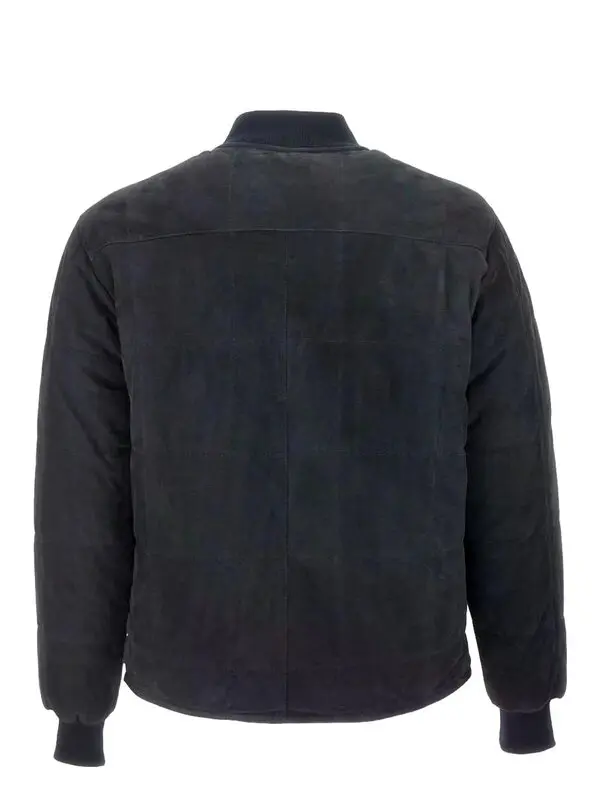 VOLFAGLI FIRENZE Suede Leather Jacket - Blue