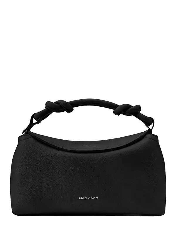 ESIN AKAN Sloane Knotted Tote Bag - Black