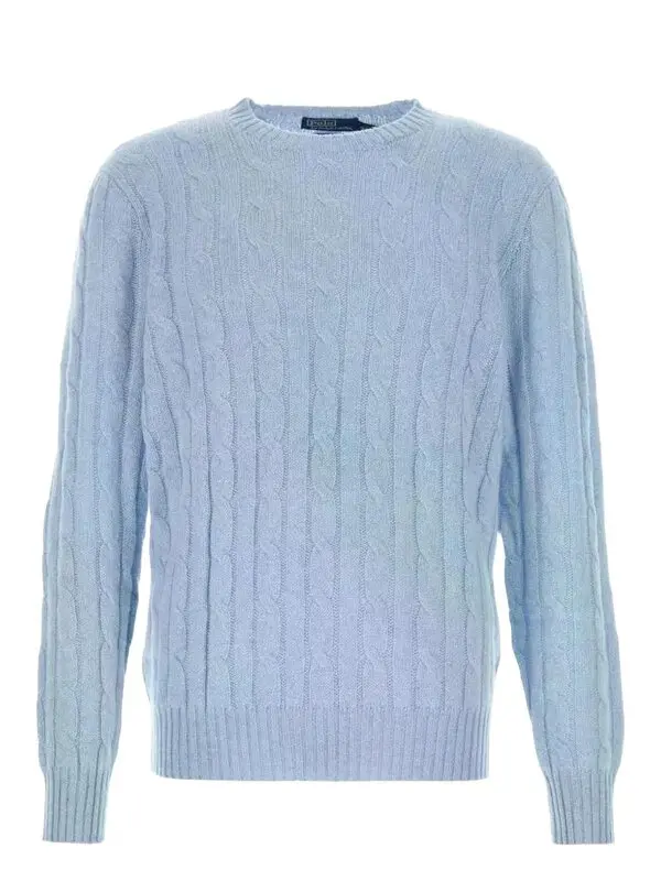 Polo Ralph Lauren Cable Knit Cashmere Sweater - Blue