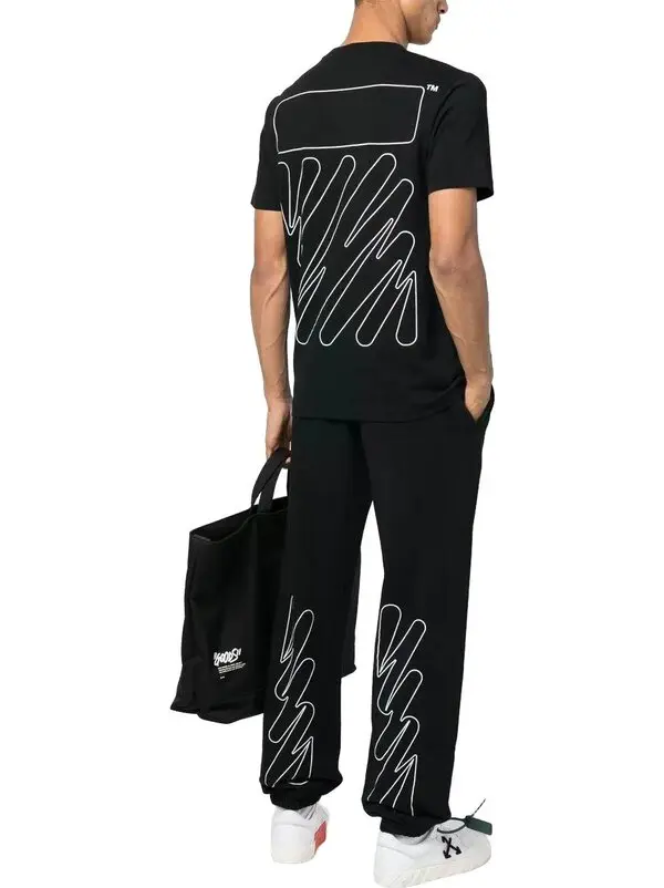 Off-White Logo-print Short-sleeve T-shirt - Black